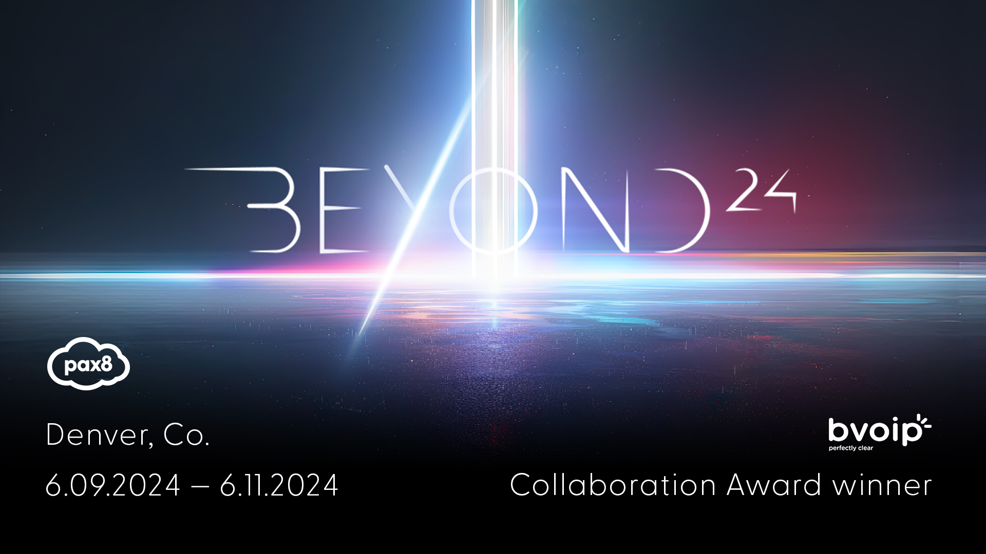 bvoip Honored with the Global Collaboration Award at Pax8 Beyond 2024